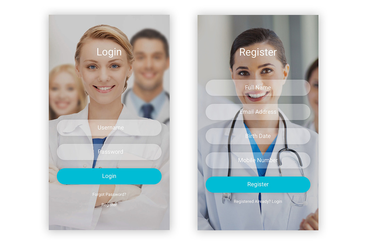 Vaid - Find A Doctor UI Kit (PSD), an UI Kit Template by themelove