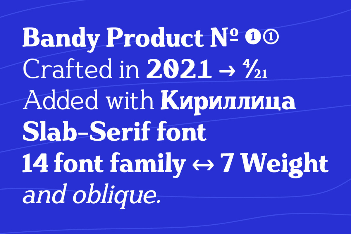 Bandy Retro Slab Font Family