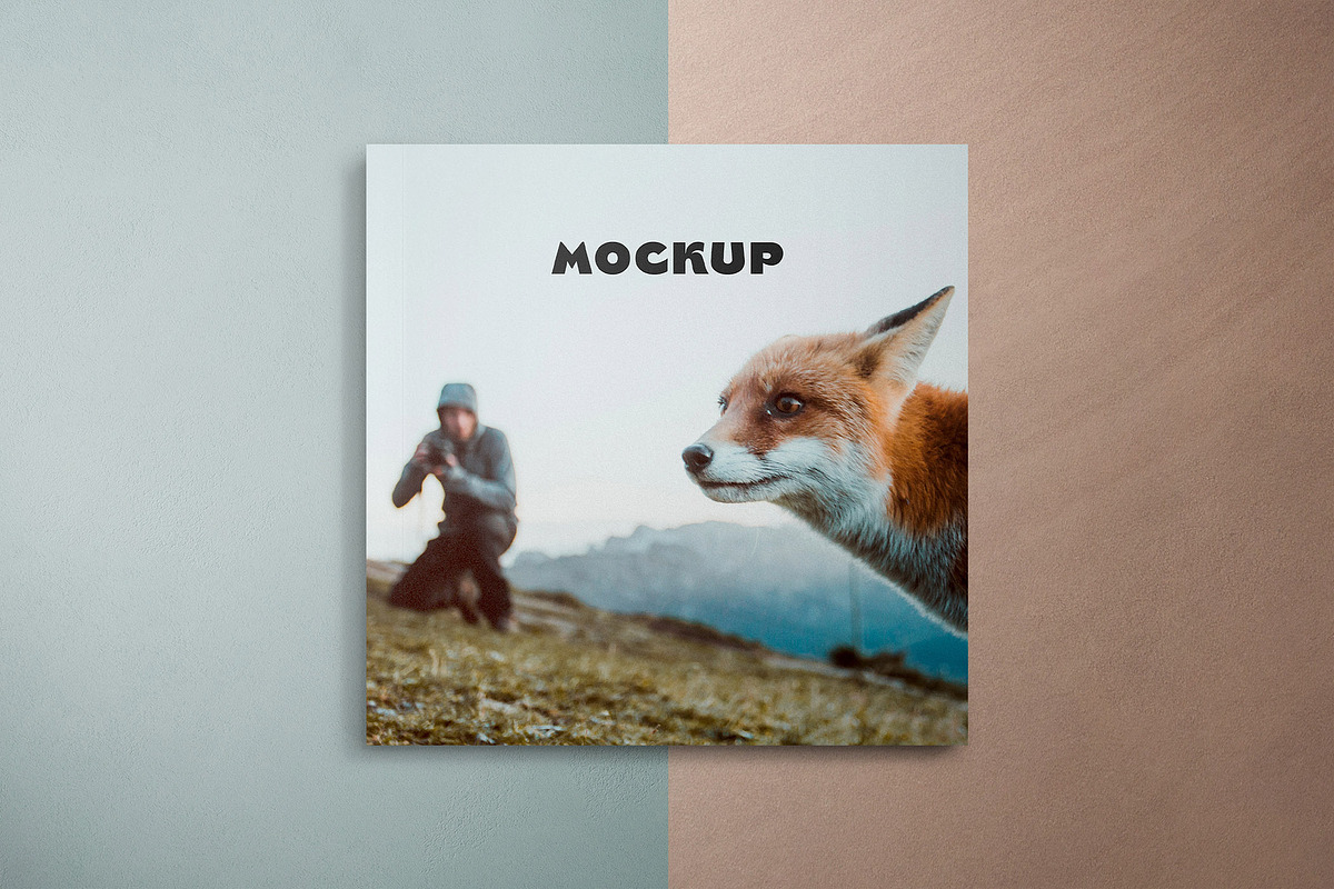 Square Magazines Layout Mockup, a Books & Magazine Mockup by Design Squad