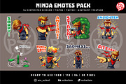 NINJA EMOTES PACK