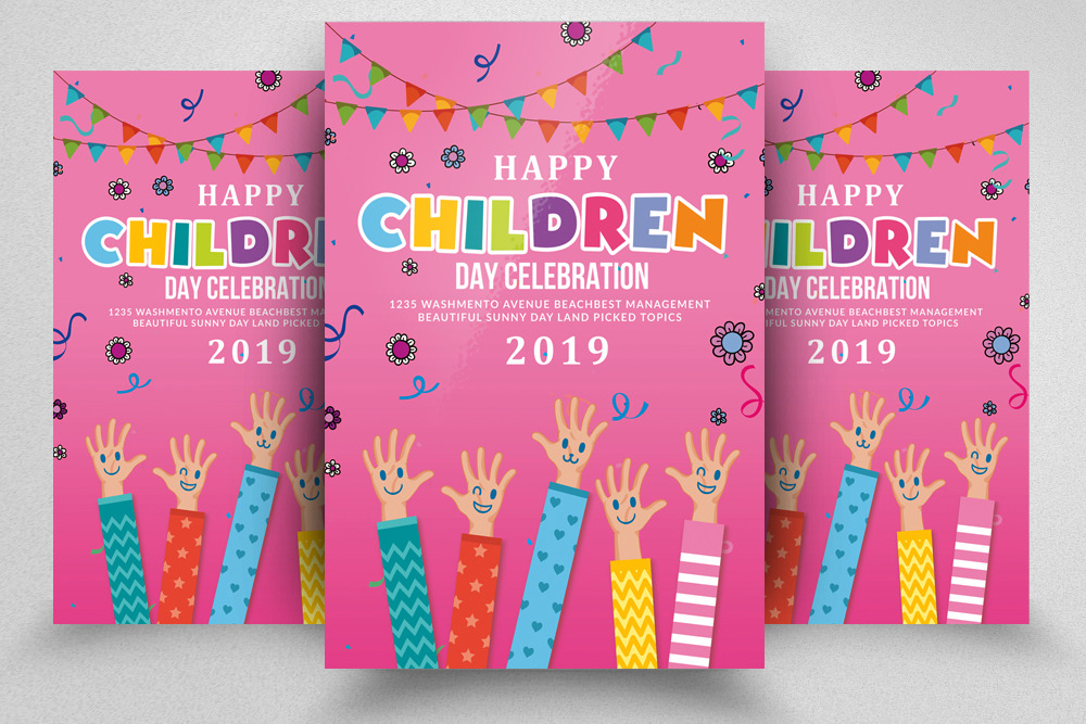 Children Celebration Day Flyer, a Flyer Template by Business Flyers