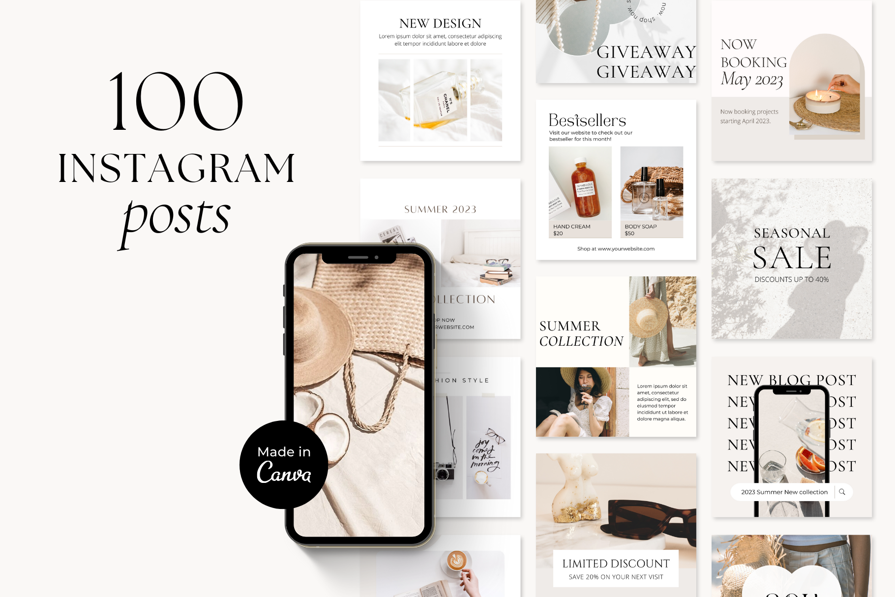Aesthetic Instagram Post Templates, a Social Media Template by ...