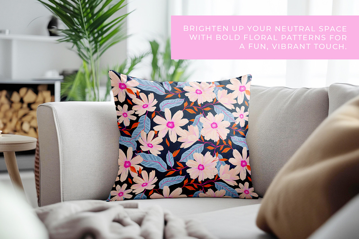 Bold After Dark Blooms Patterns, a Decorative Illustration by Ramona Schratt