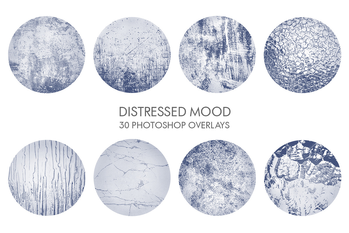 Distressed Mood Photoshop Overlays, a Plug-in Add-On by FixThePhoto