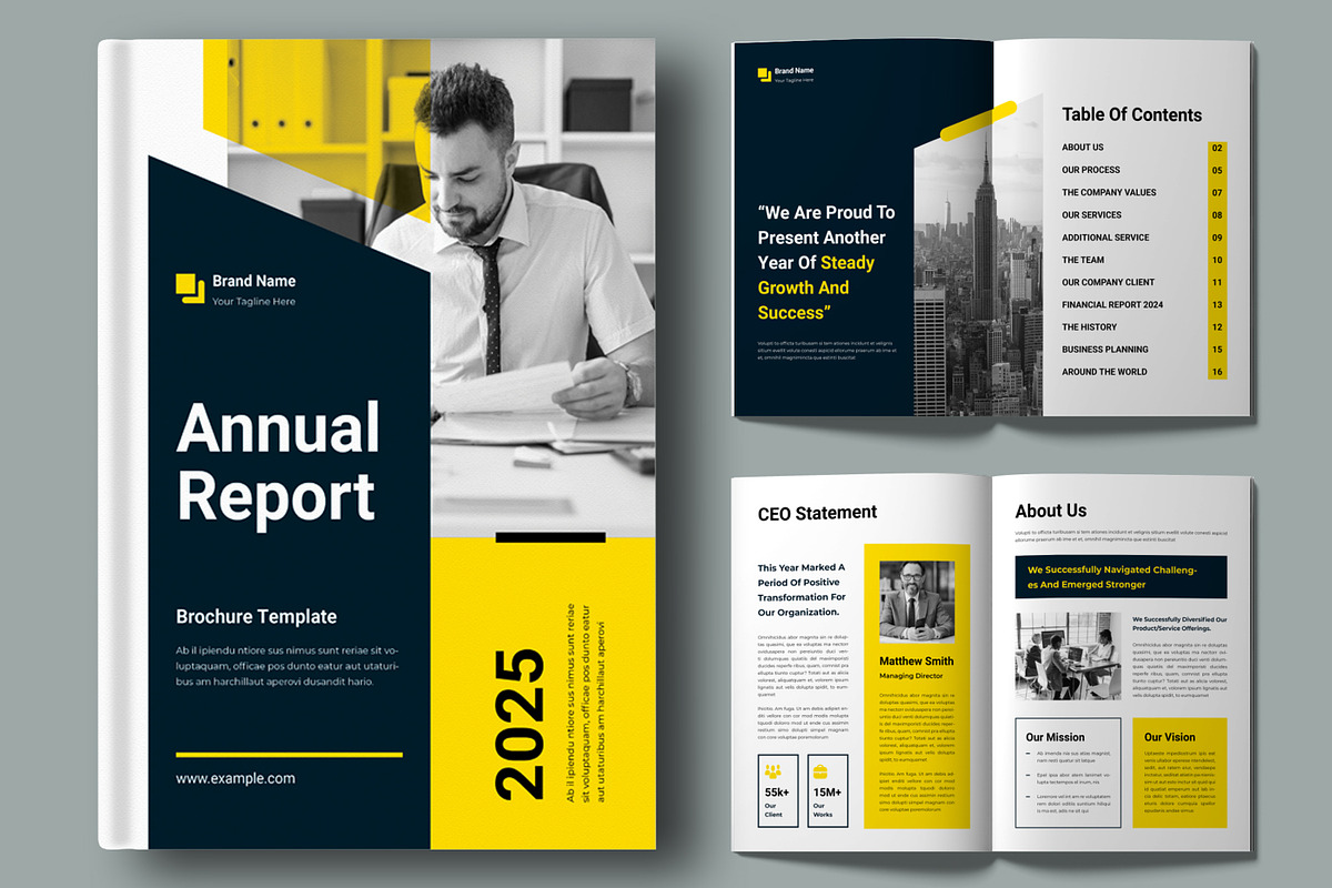 Corporate Annual Report Layout