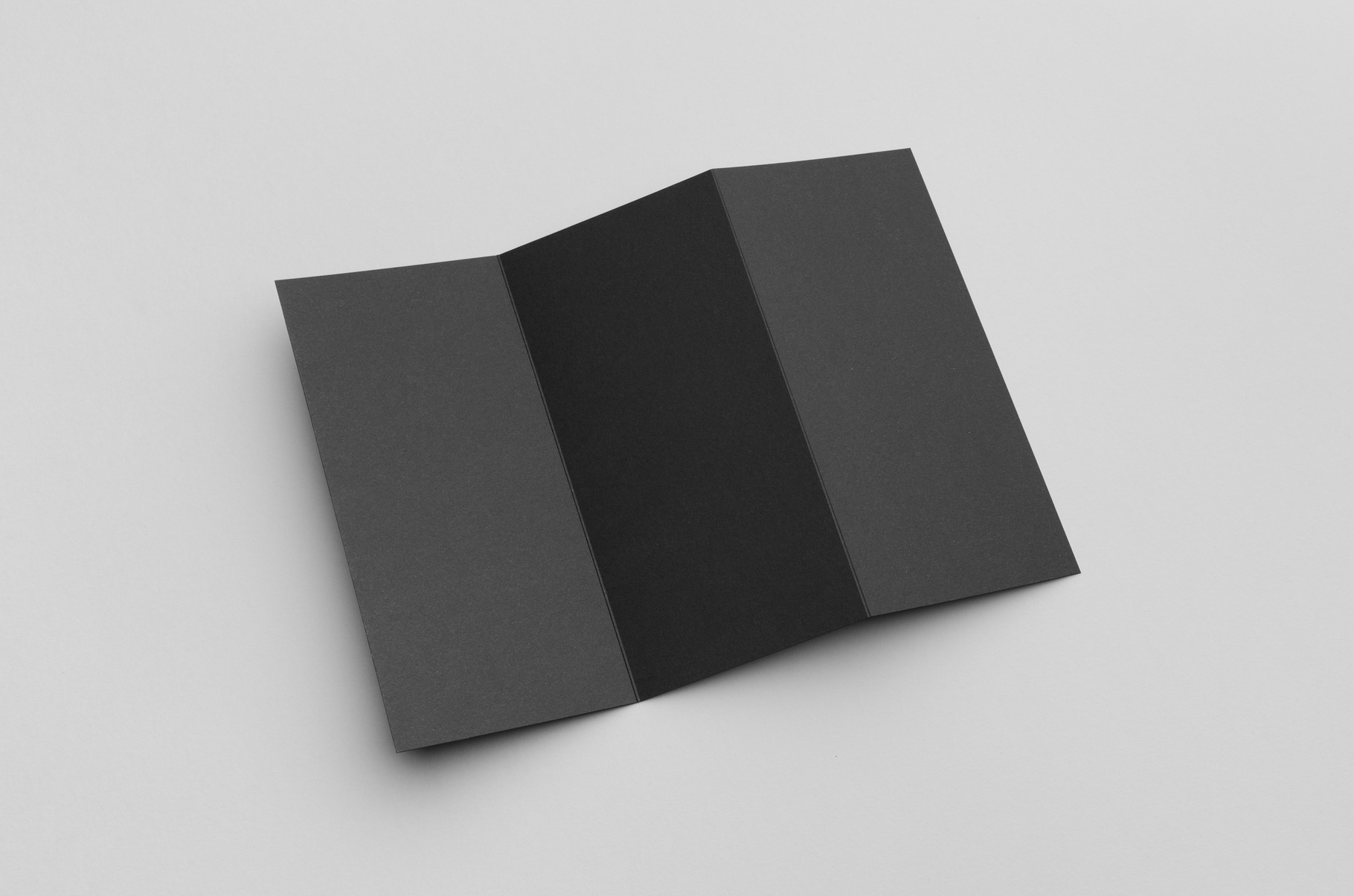 A4 z-fold black brochure mockup JPEG, an Abstract Photo by Shablon