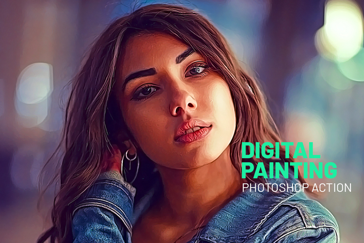 Digital Painting Photoshop Action, an Action Add-On by MRI STUDIO