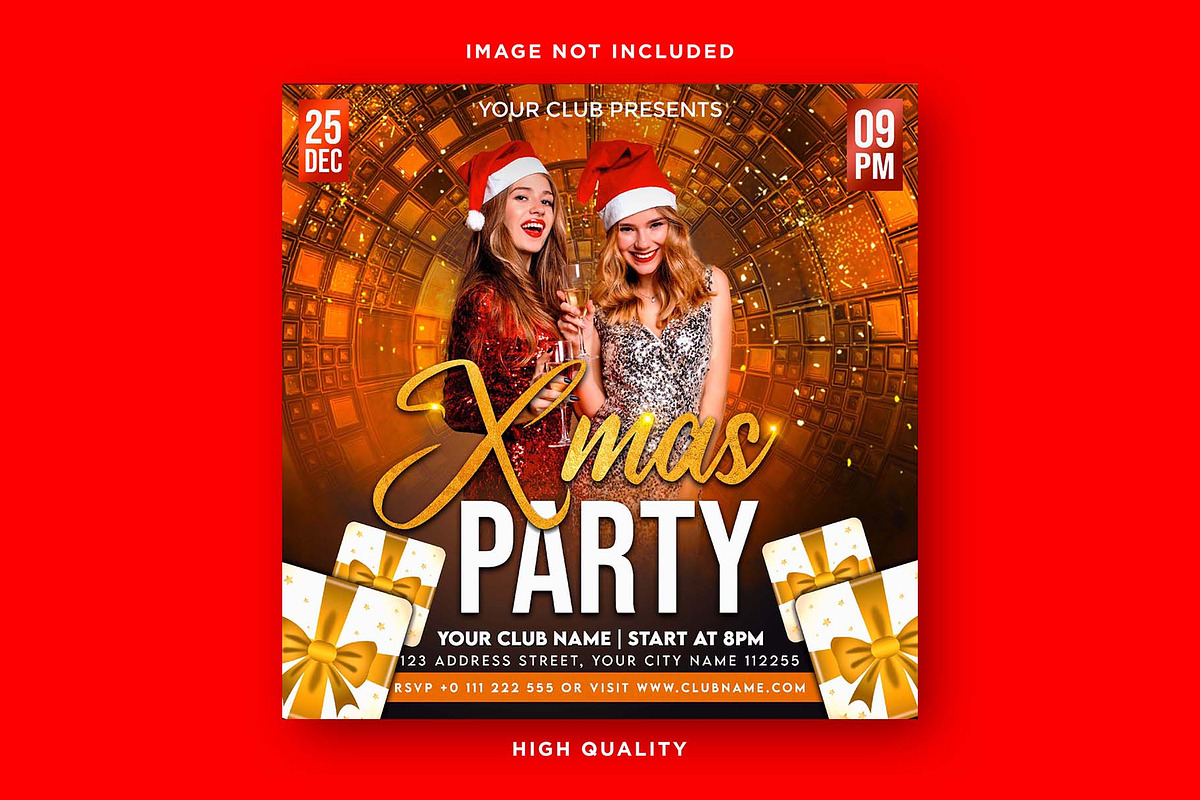 Christmas Flyer Template | Creative Market