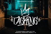 Tratags - Tagging Graffiti Font, a Font by Prioritype Co