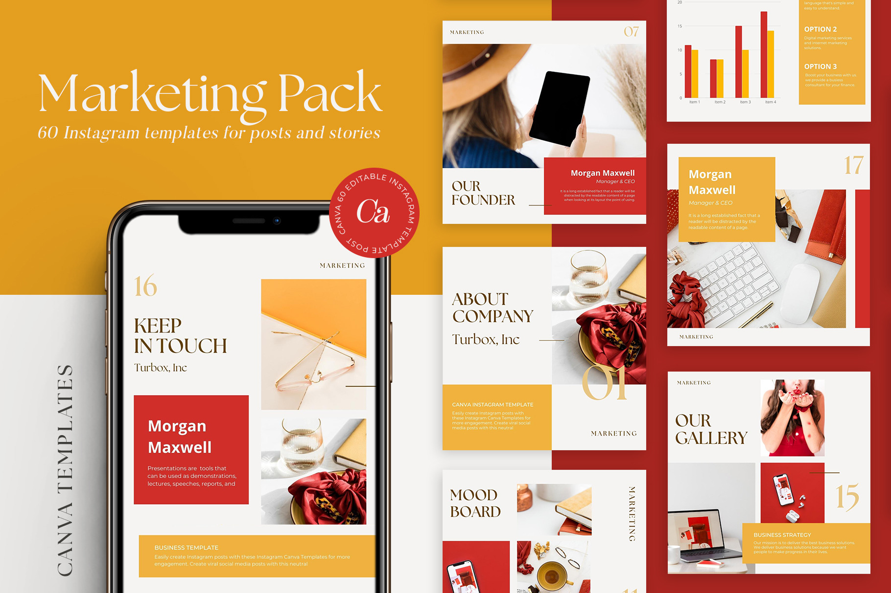 Instagram Templates “Marketing Pack” | Creative Market