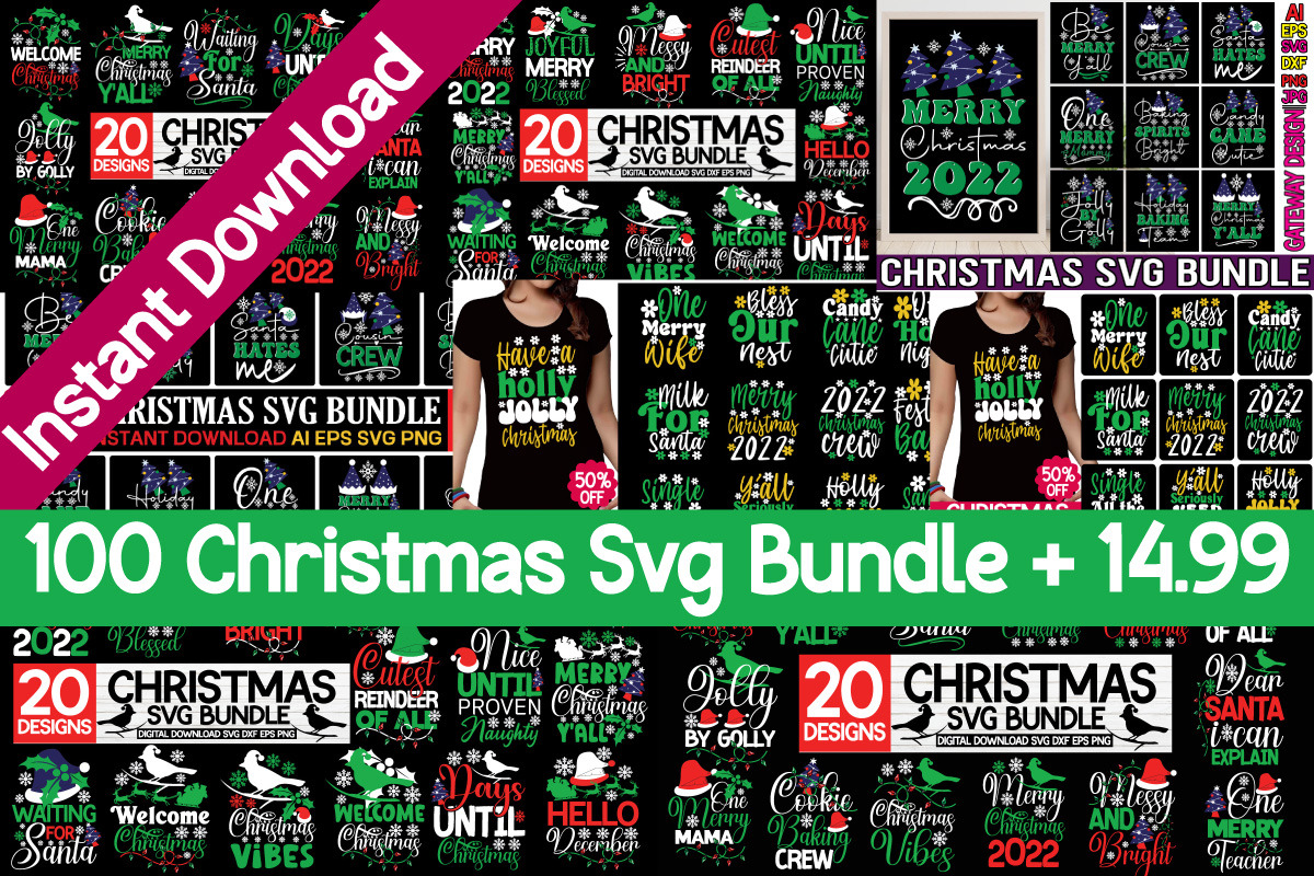 Christmas Svg Bundle, an Object Graphic by GatewayDesign | Creative Market