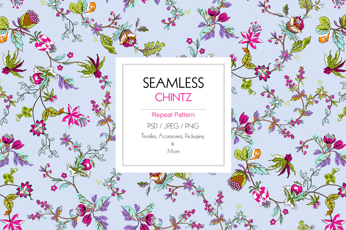 Seamless Chintz Pattern, a Pattern Graphic by TSTUDIO