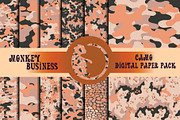 Printable camo seamless patterns, a Texture Illustration by Monkey Business