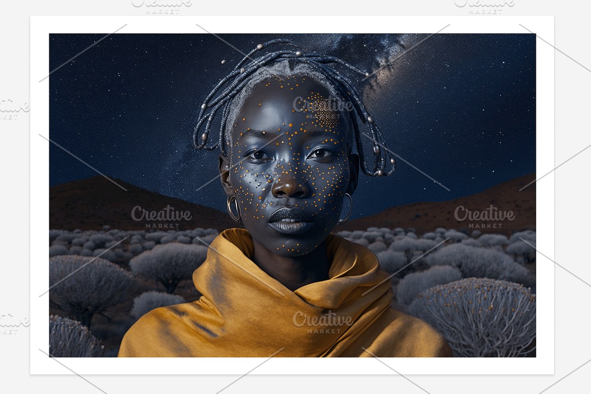 Mawo Collection · Cosmic Connection, a Person Illustration by milatovar