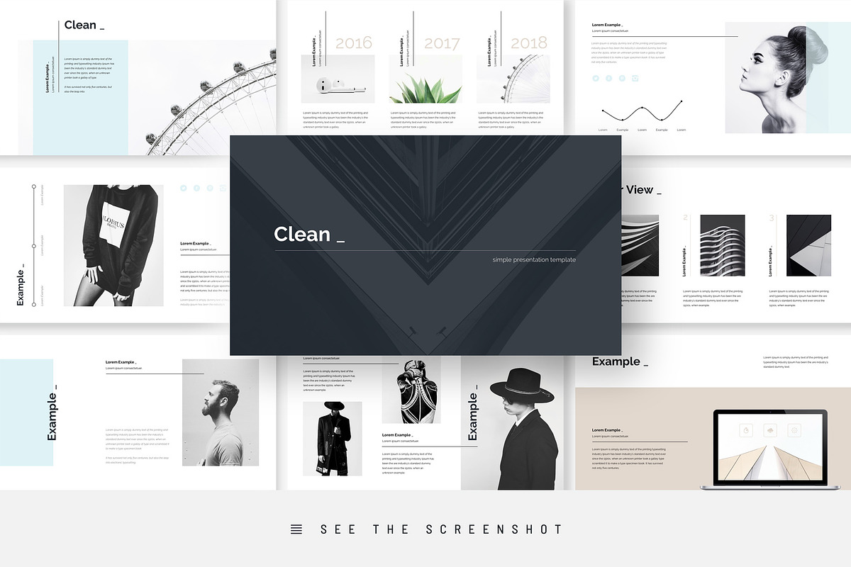 Clean Google Slides Template, a Presentation Template by TemplatesForest