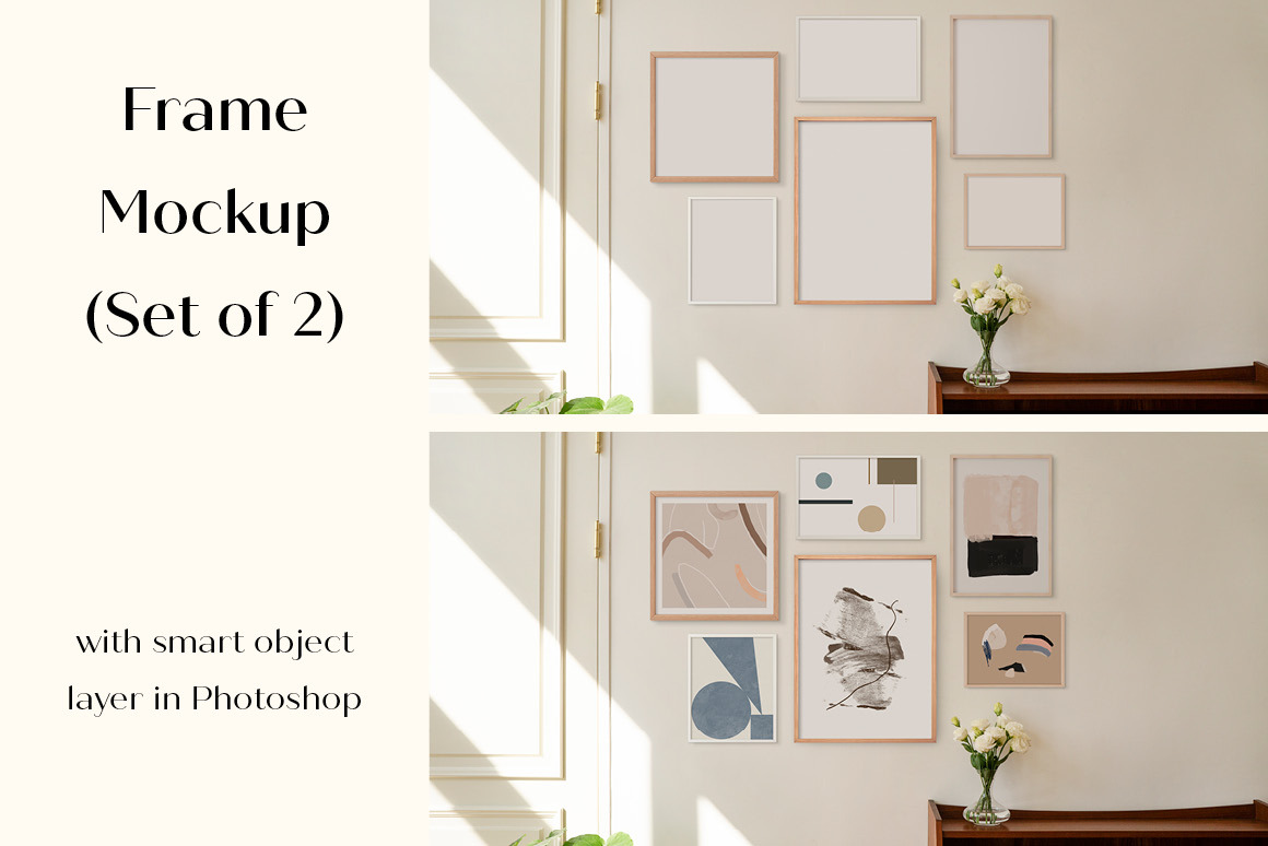 Frame Mockup Set, a Print Template by LOPEstudio
