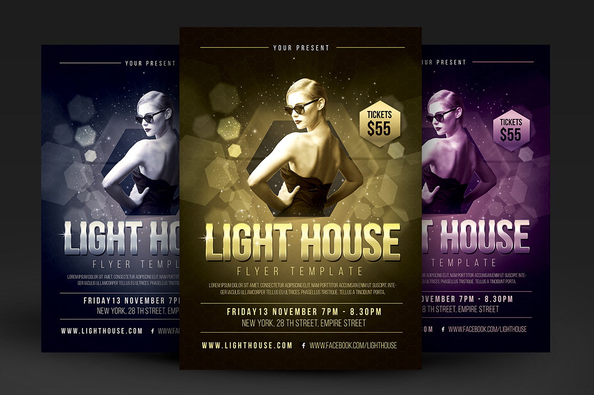 Light House Party Flyer, a Flyer Template by Guuver