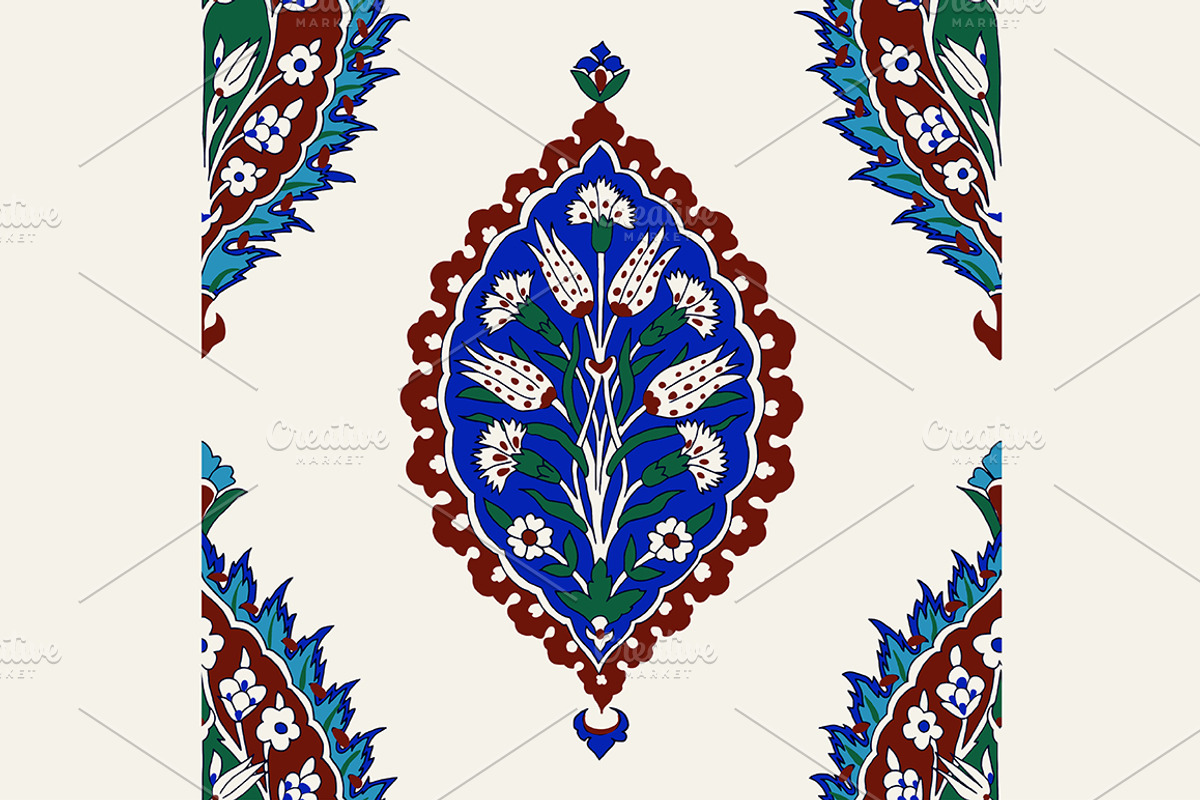 Vector Iznik Collection, a Decorative Illustration by StabuLaRasa ...