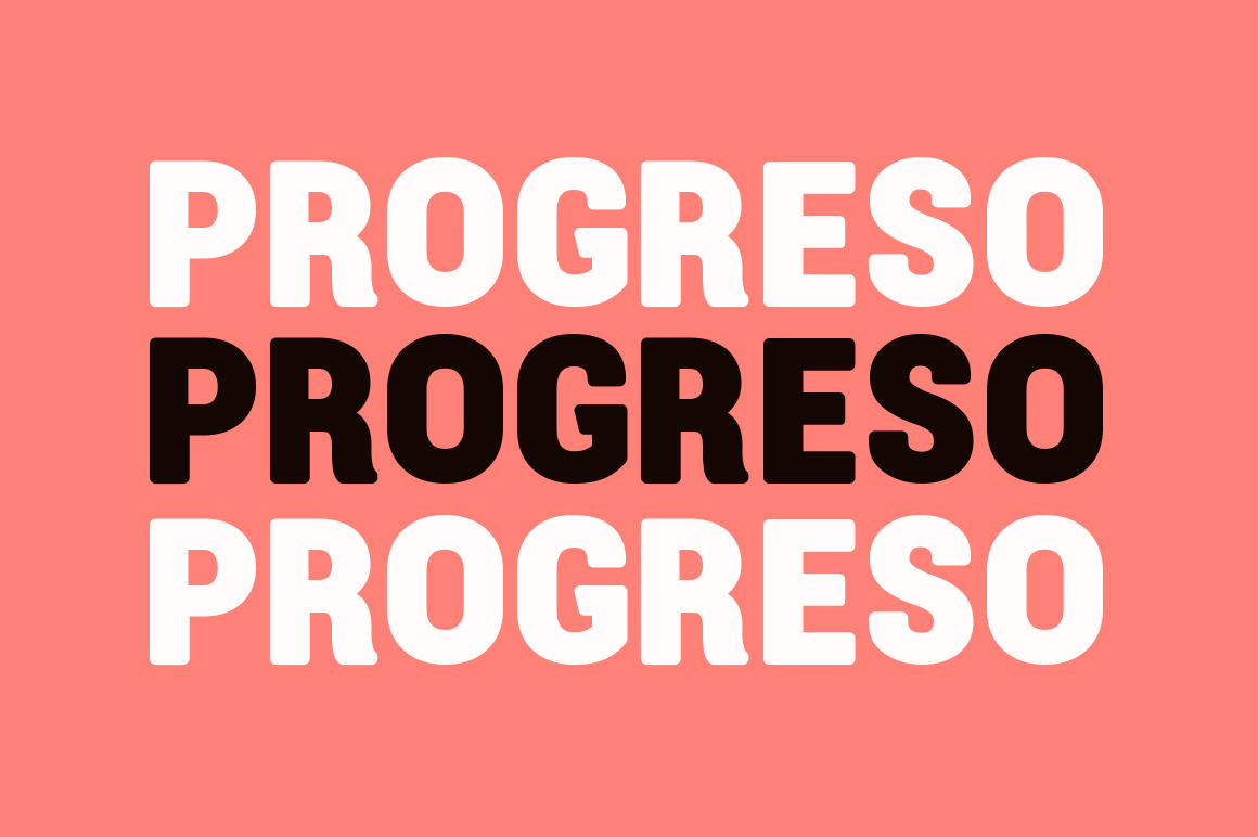 Progreso Typeface