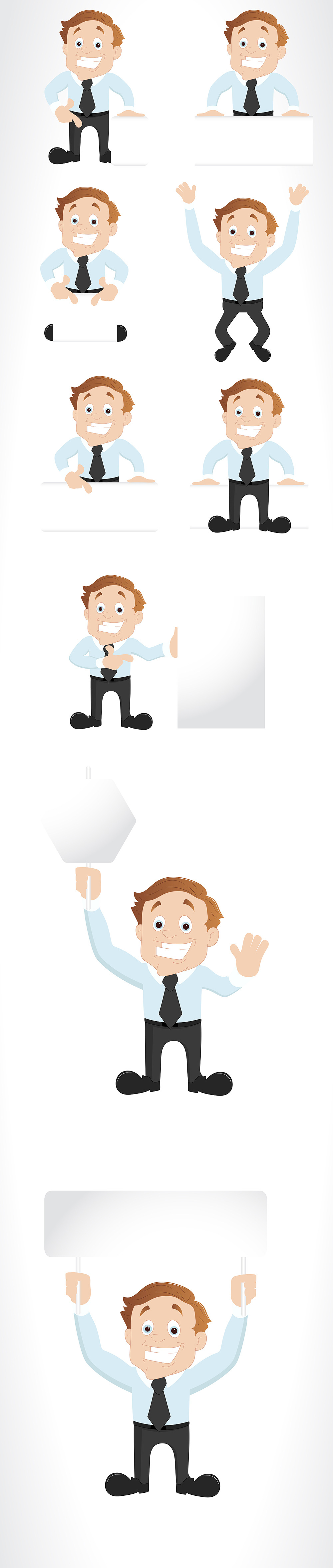 Corporate Cartoon Character Vectors, a Work Illustration by TrueMitra ...
