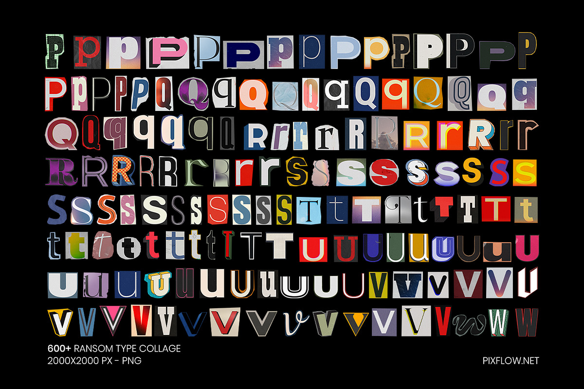 Ransom Type Collage | Creative Market
