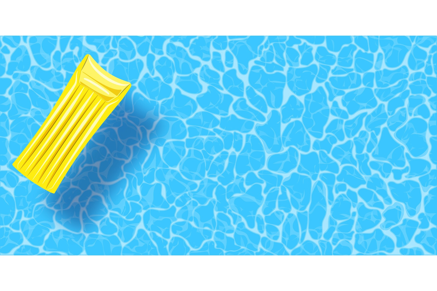 Rubber raft floating on water, an Object Graphic by ModVector ...