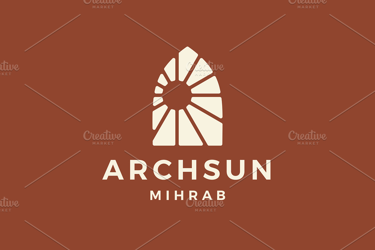 mihrab sun mahrab niche arch logo, a Branding & Logo Template by VSTRD ...
