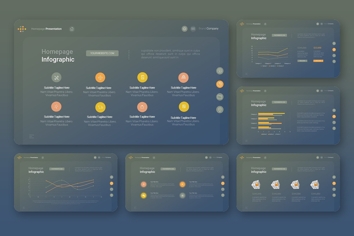 Homepage Keynote, a Presentation Template by NecrolitSlide | Creative ...