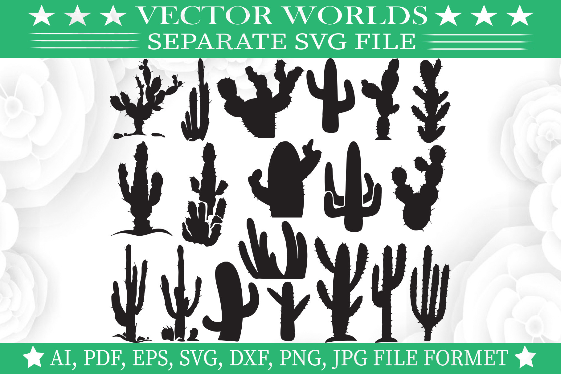 Cactus Svg, Tree, Cacti Svg, an Object Graphic by VectorWorlds