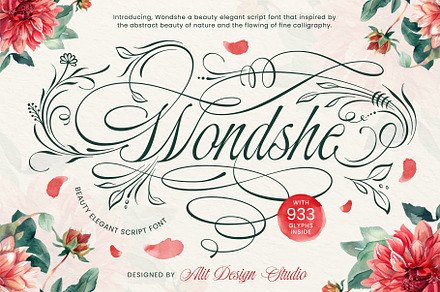 Aline Barton, a Script Font by JamalCreativeStudio