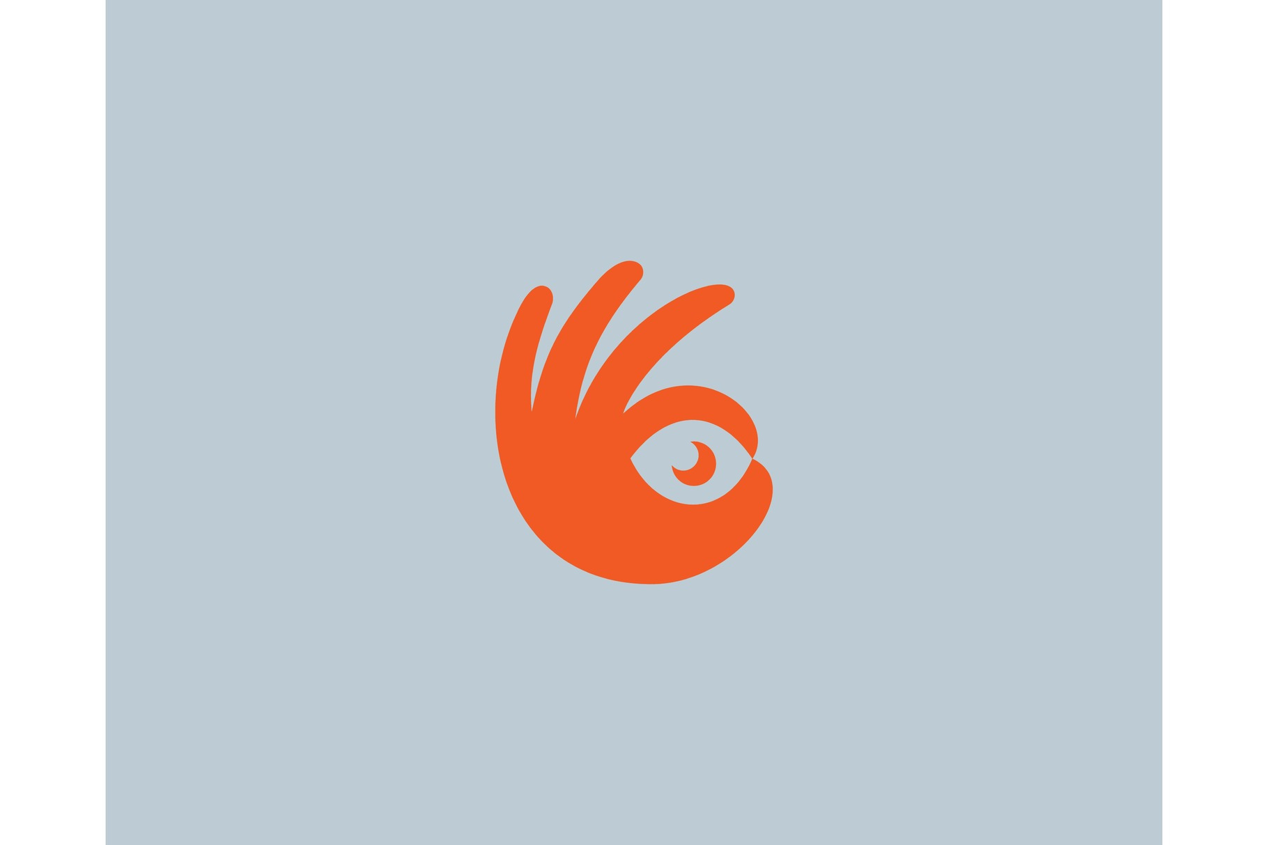 Ok hand logo design modern minimal, a Branding & Logo Template by Bureau