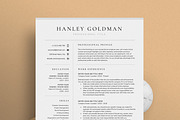 Resume/CV - The Goldman, a Resume Template by CreativeLandStudio