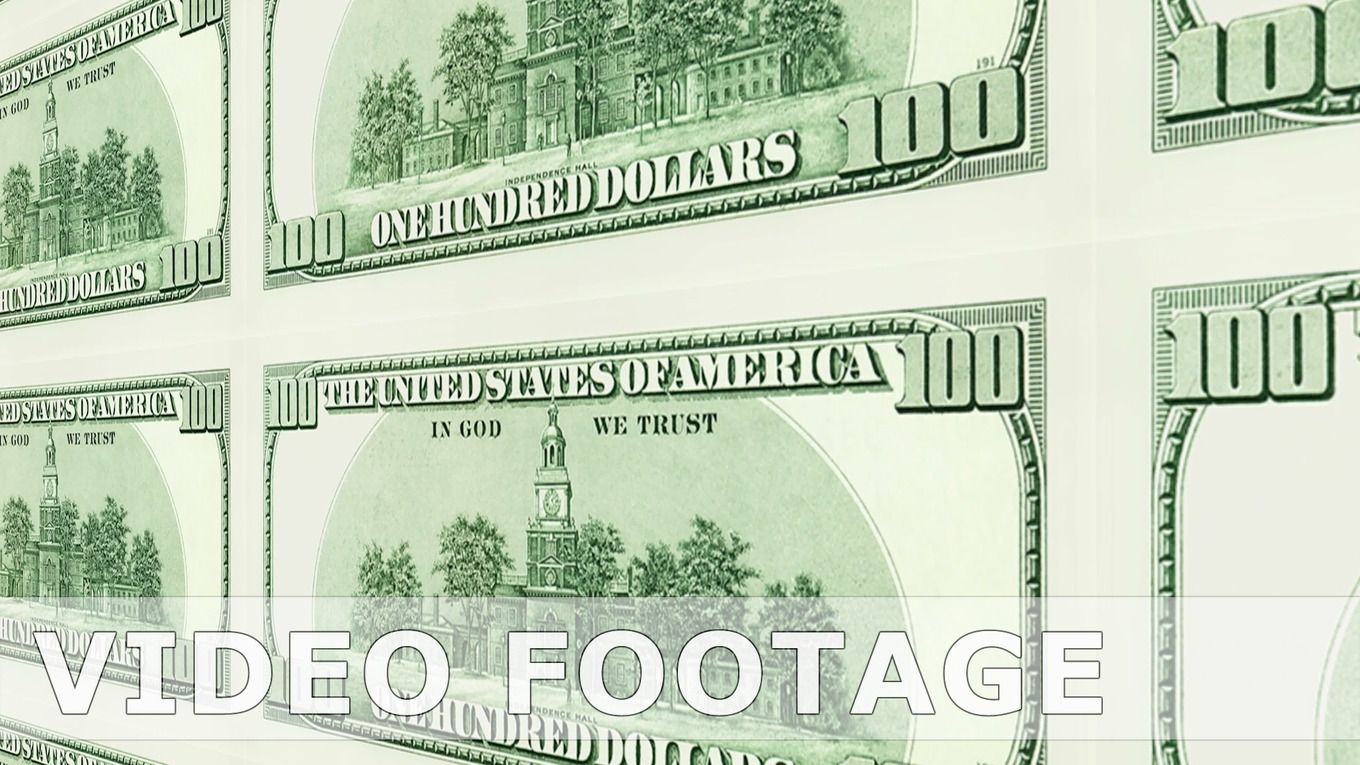 Reverse side of 100 dollar bills in 3d perspective, a Graphic by ...