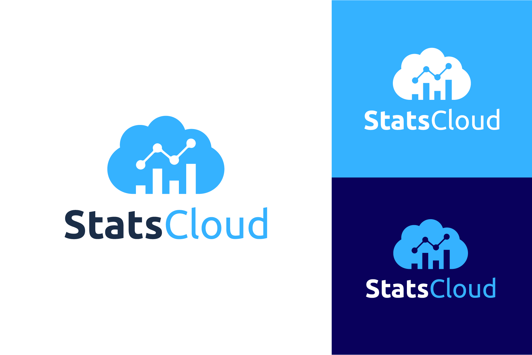 Stats Cloud Logo, a Branding & Logo Template by zaqilogo
