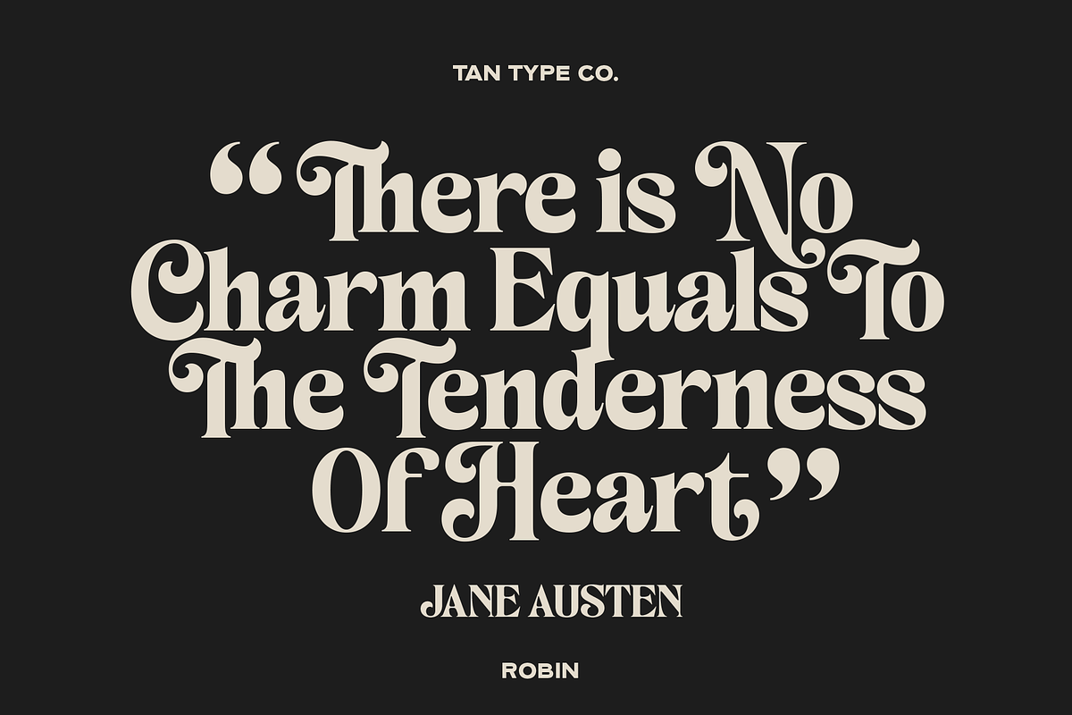 TAN - ROBIN, a Serif Font by TanType