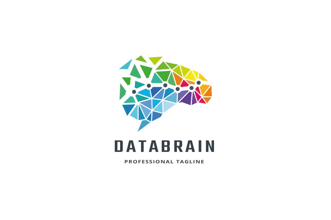 Data Brain Logo, a Branding & Logo Template by Design_Planet