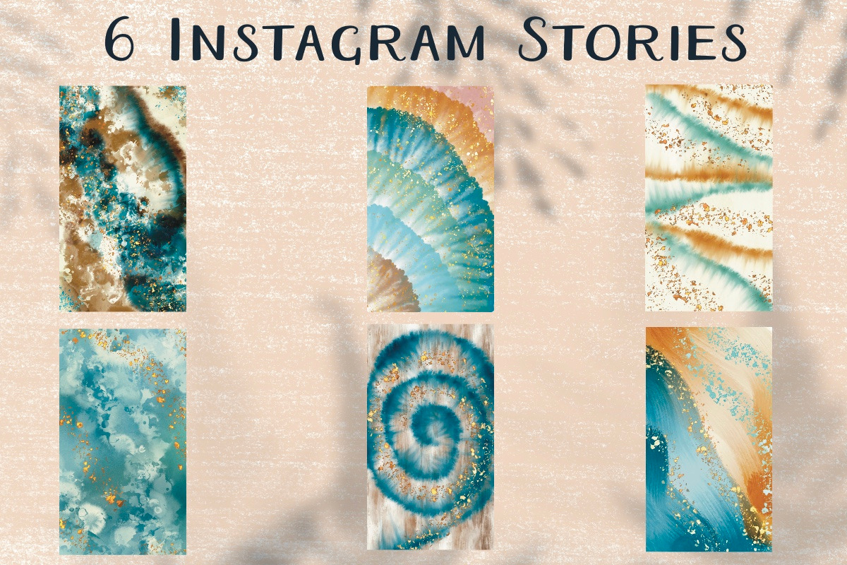 Coastal Instagram Post and Story Art | Creative Market