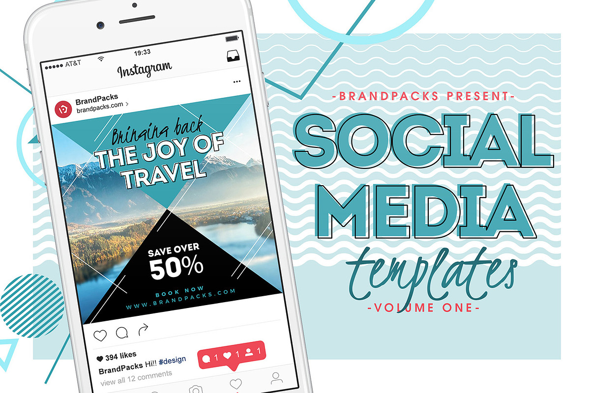Social Media Templates Pack Vol.1, a Social Media Template by BrandPacks