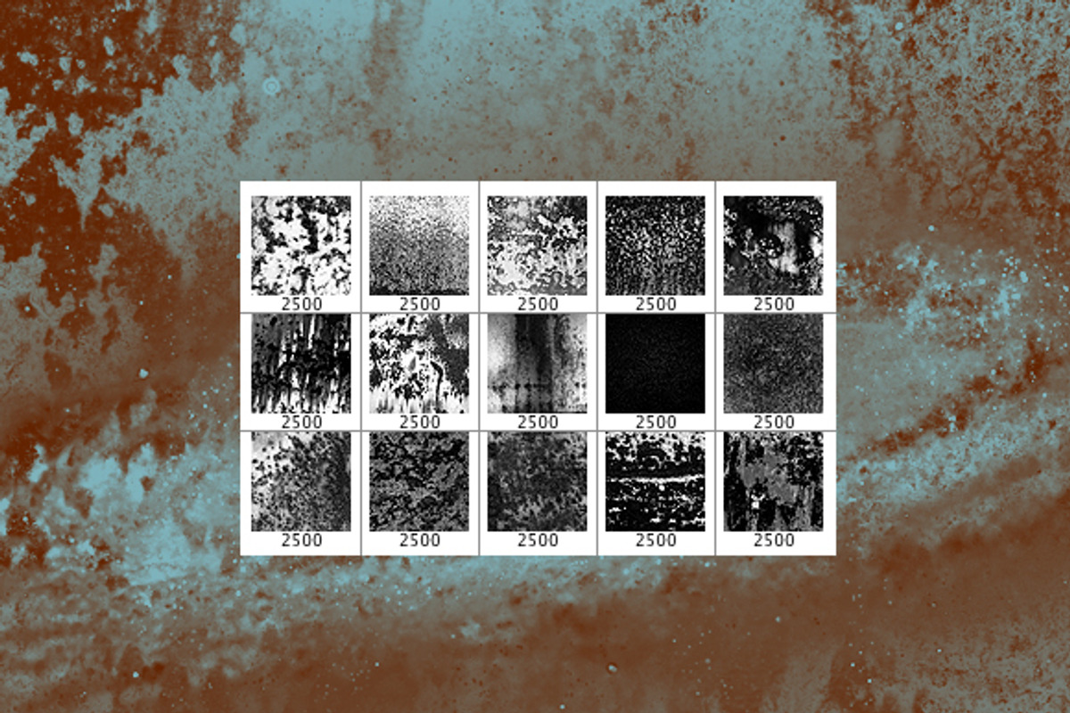 Rust Textures Photoshop & AI Brushes, a Brush Add-On by jeffportaro