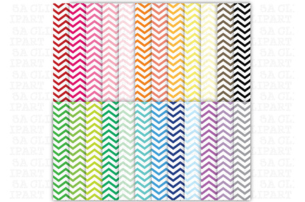 24 Stripes Digital Papers Pack, an Illustration by SA ClipArt