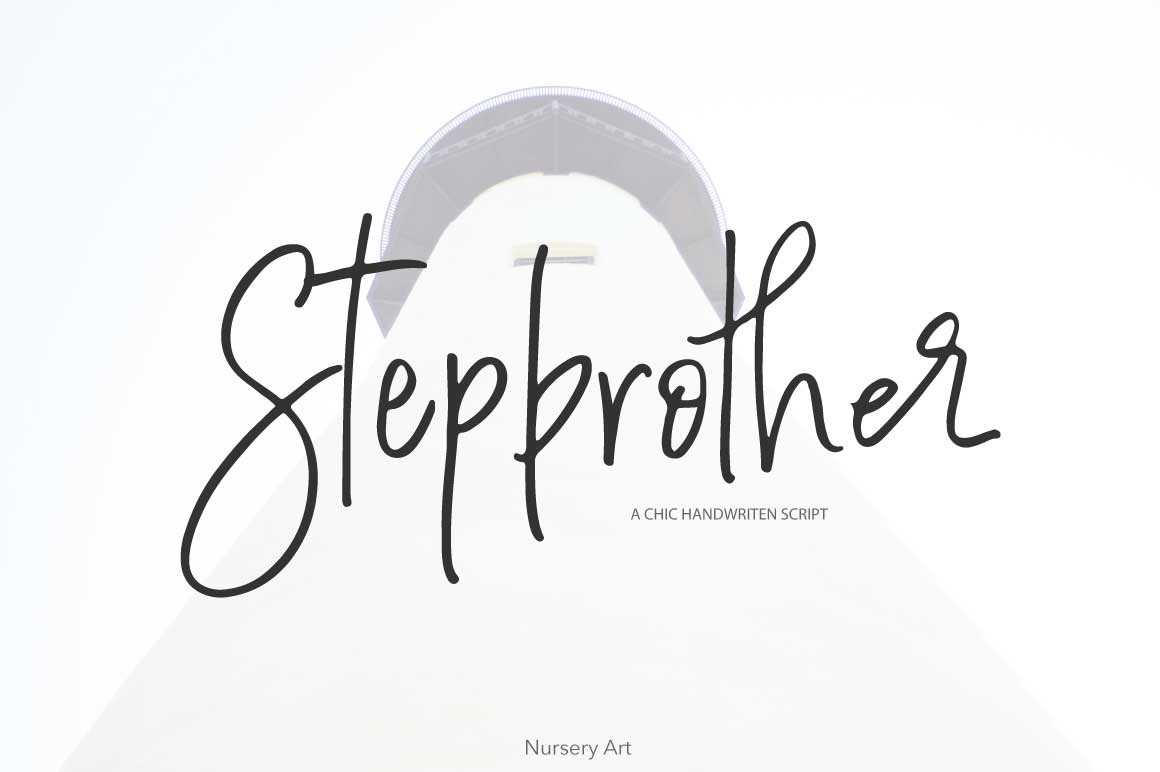 Stepbrother | Chic Script Font, a Script Font by Artstudio
