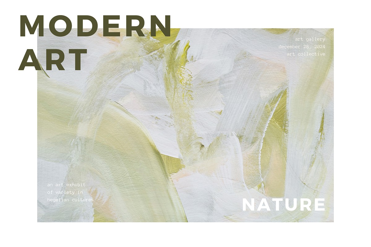 Modern nature landscape artwork