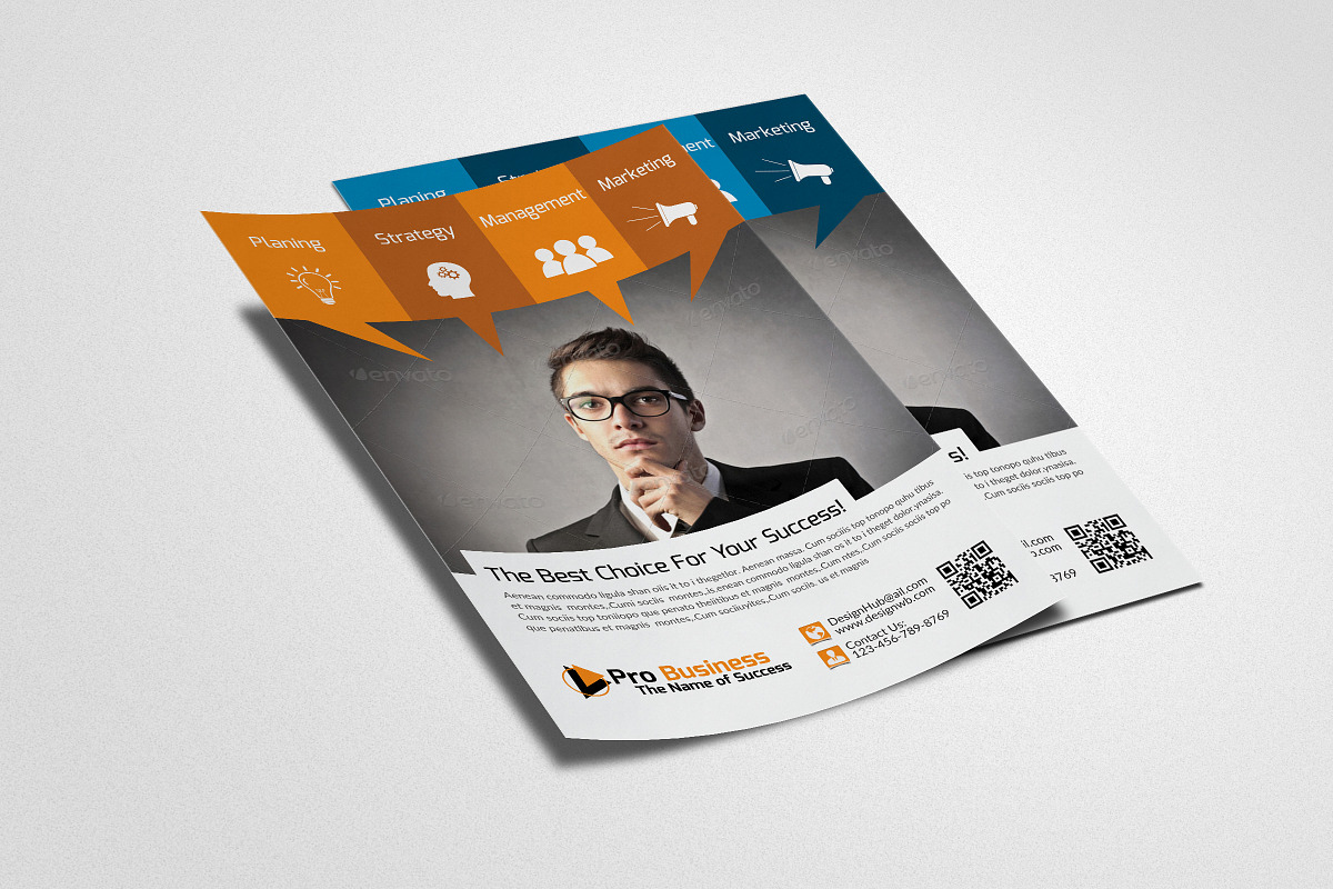 Business Analyst Flyer Template, a Flyer Template by Psd Templates