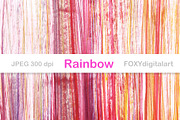 Ombre digital paper rainbow gradient, a Pattern Graphic by FOXYdigitalart