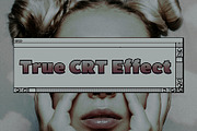 True CRT Effect Photoshop Template, a Layer Style Add-On by bbymedia.store