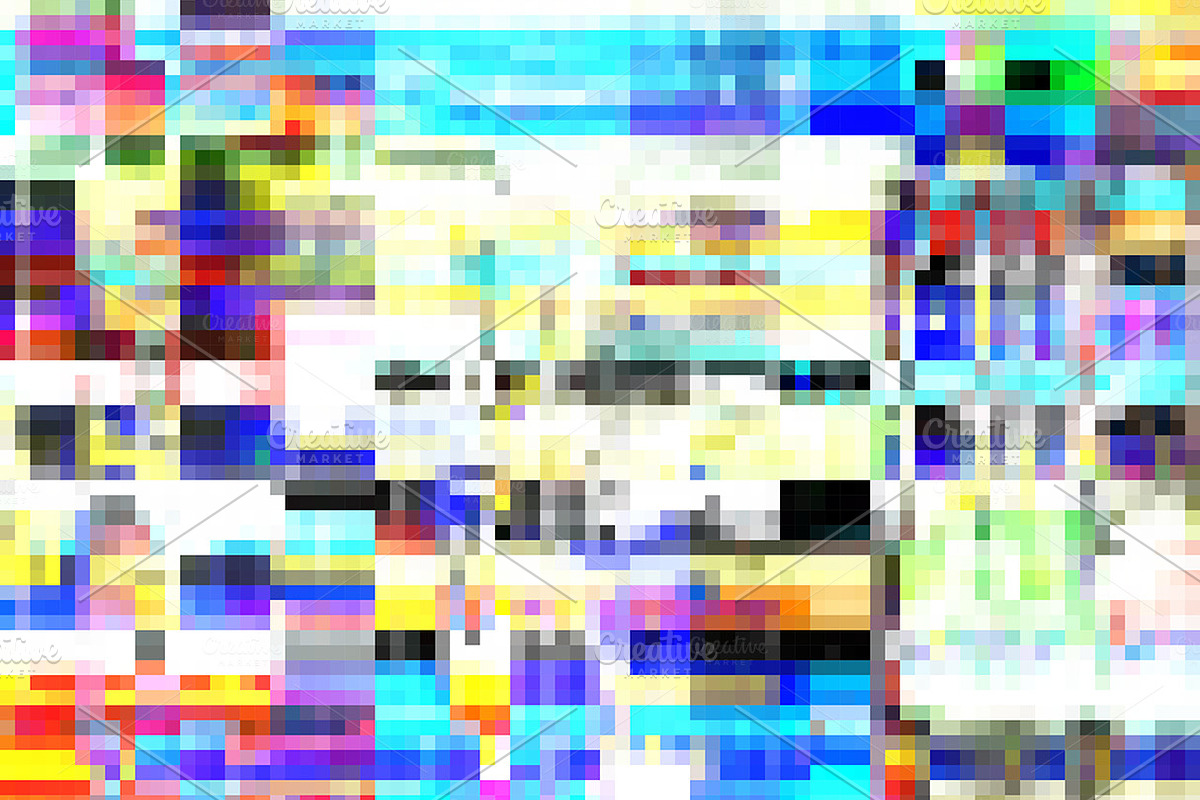 15 glitch vector textures, a Texture Graphic by tkdesign