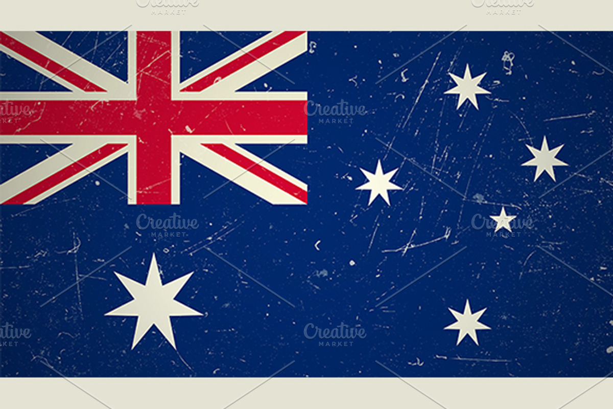 Australian flag, a Texture Illustration by bolotoff