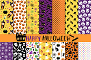 Cute Halloween seamless patterns | Illustrations ~ Creative Market
