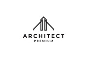 modern line architect building logo | Creative Market