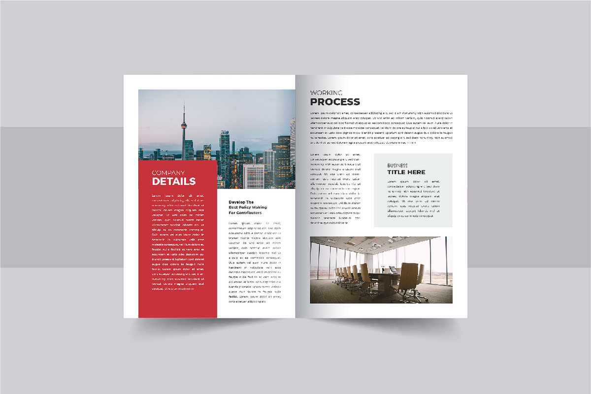 Company white paper design template